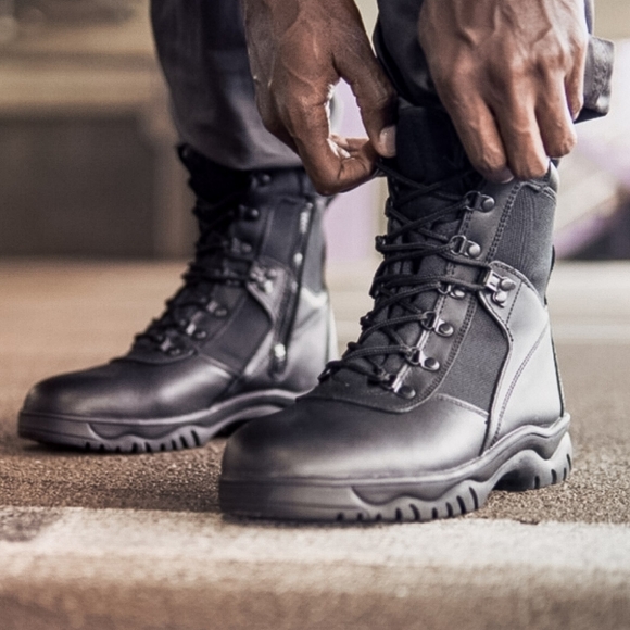 Rothco | Shoes | Nwt Paratrooper 6 Mens Black Leather Side Zip Tactical ...